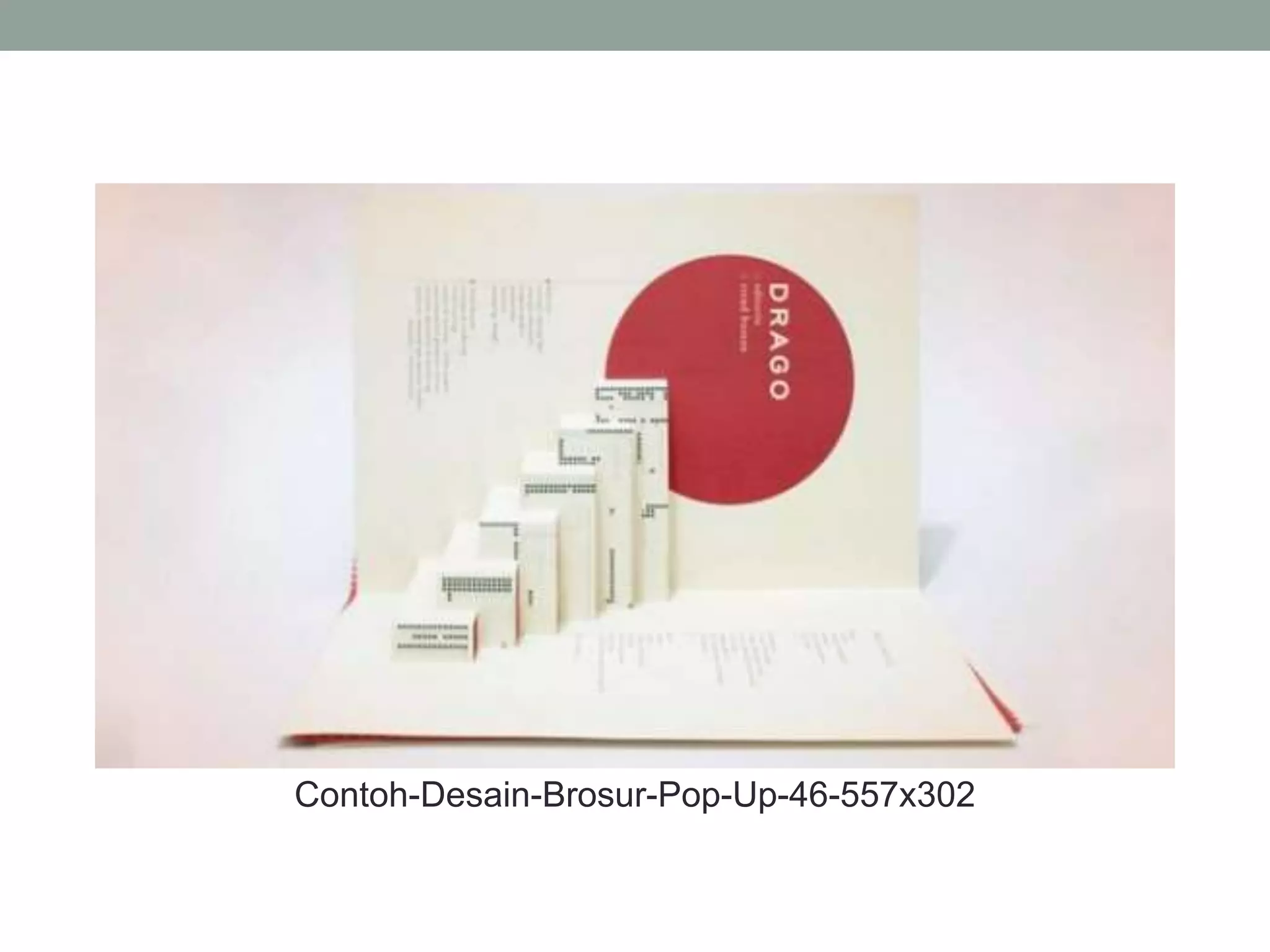 27 contoh desain brosur pop up sebagai corporate identity bisnis | PPTX