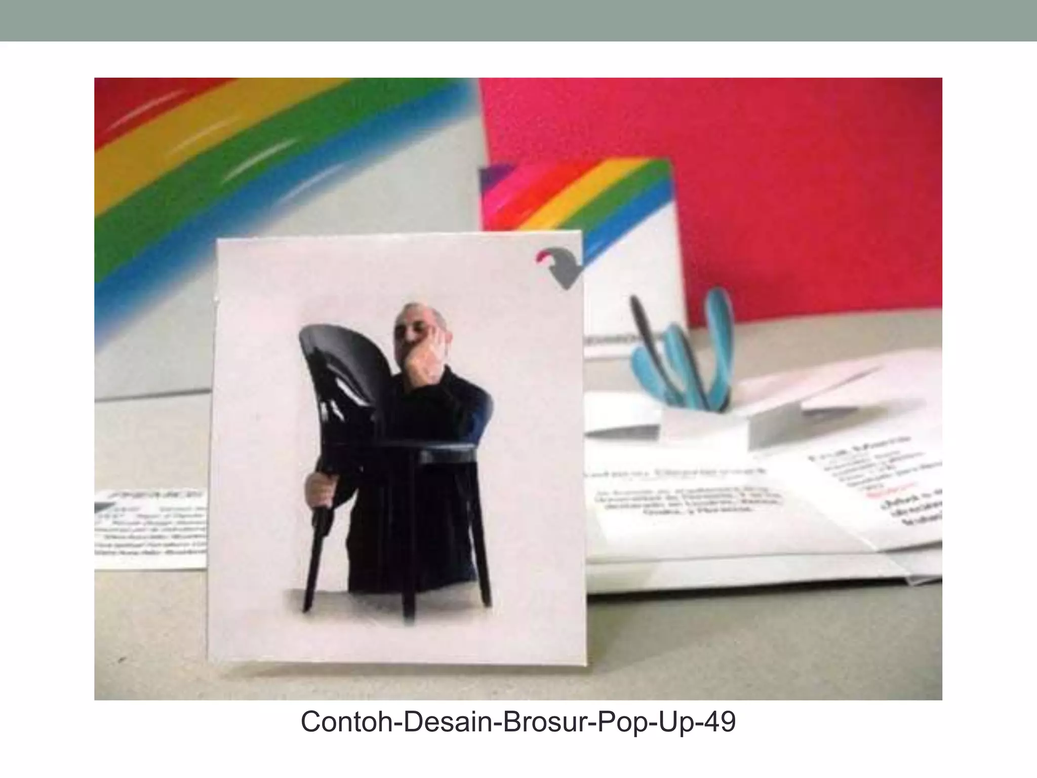 27 contoh desain brosur pop up sebagai corporate identity bisnis | PPTX