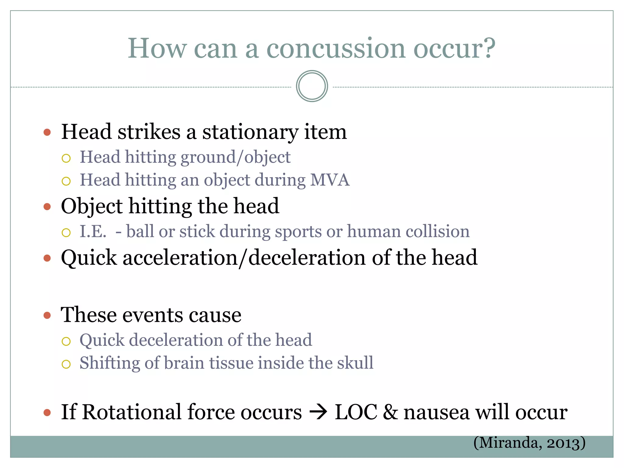 Concussion treatment | PPTX
