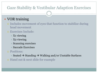 Concussion treatment | PPTX