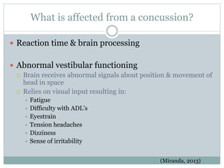 Concussion treatment | PPTX
