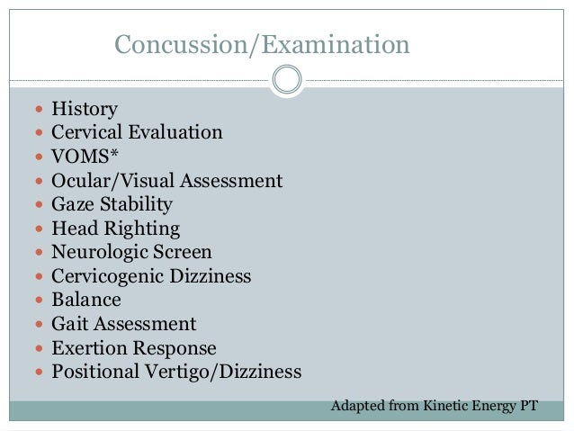 Concussion treatment
