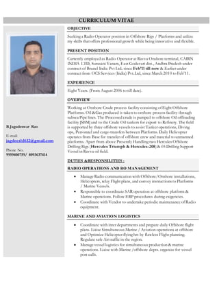 B Jagadeswar Rao_CV | DOCX