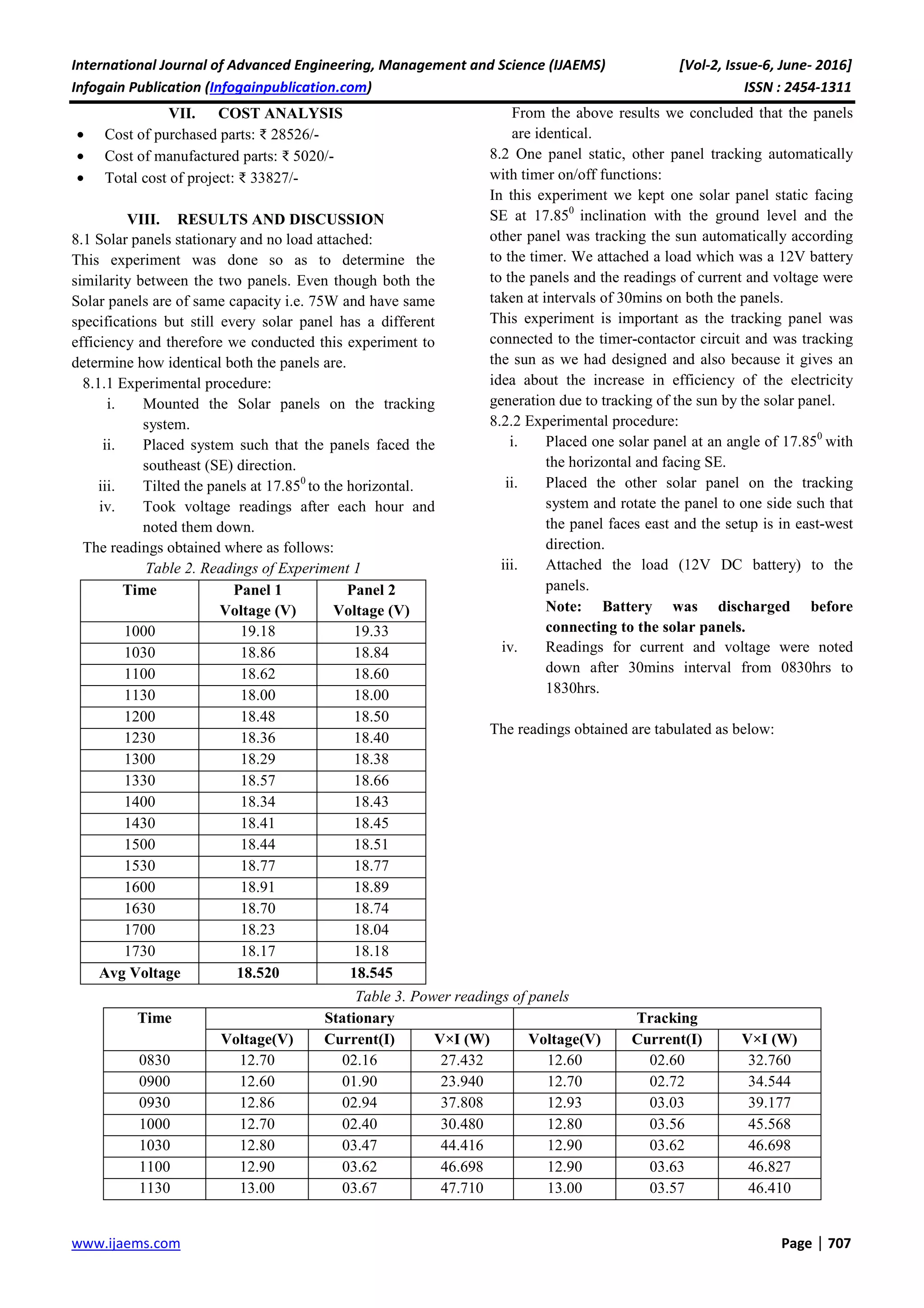 design and development of mechanical solar tracking system | PDF