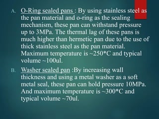 EXPERIMENT PARAMETERS OF DIFFERENTIAL SCANNING CALORIMETRY (DSC) | PPTX