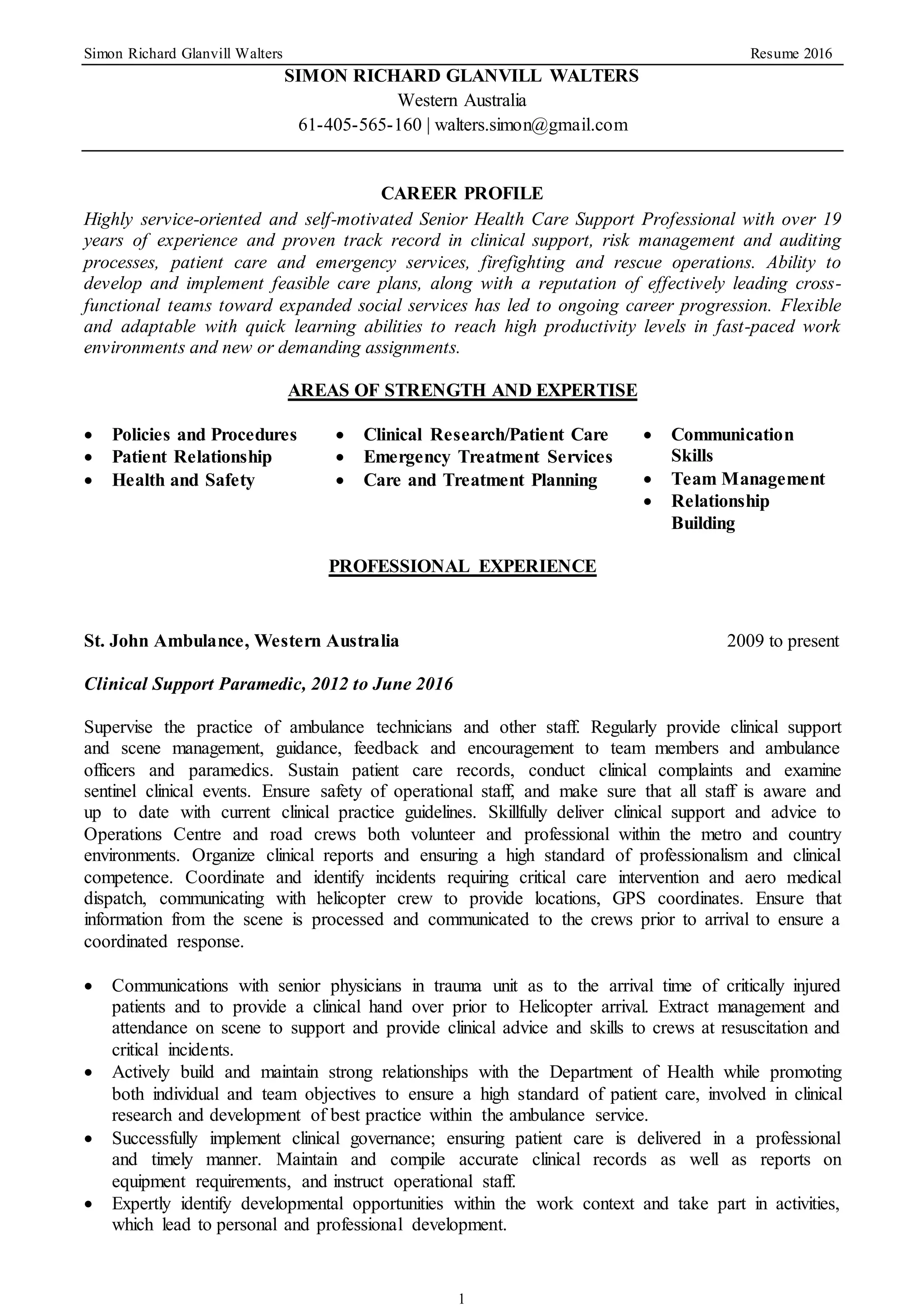 resume 2016 update | DOCX