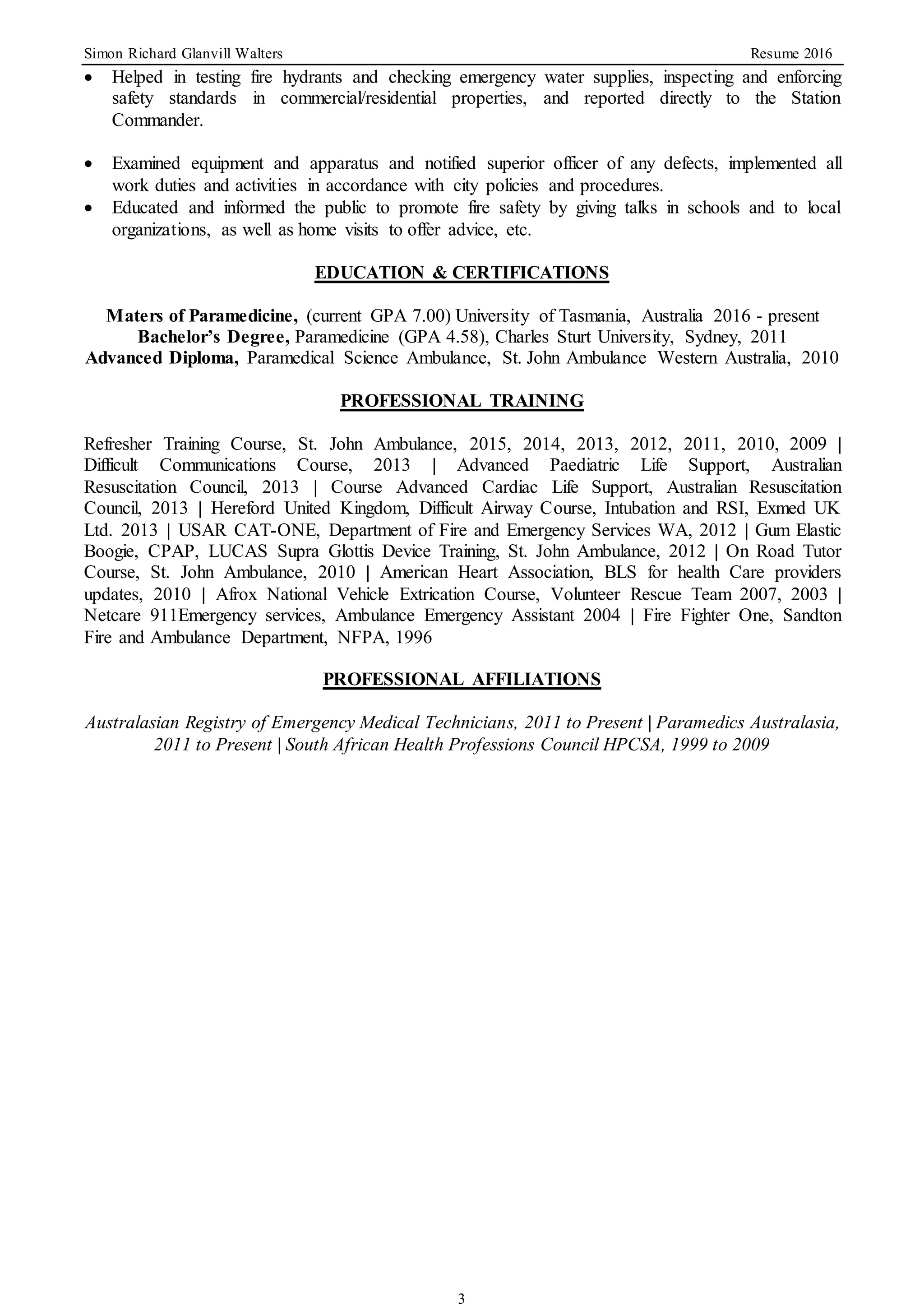 resume 2016 update | DOCX