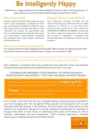 Happy Workshops. | PDF