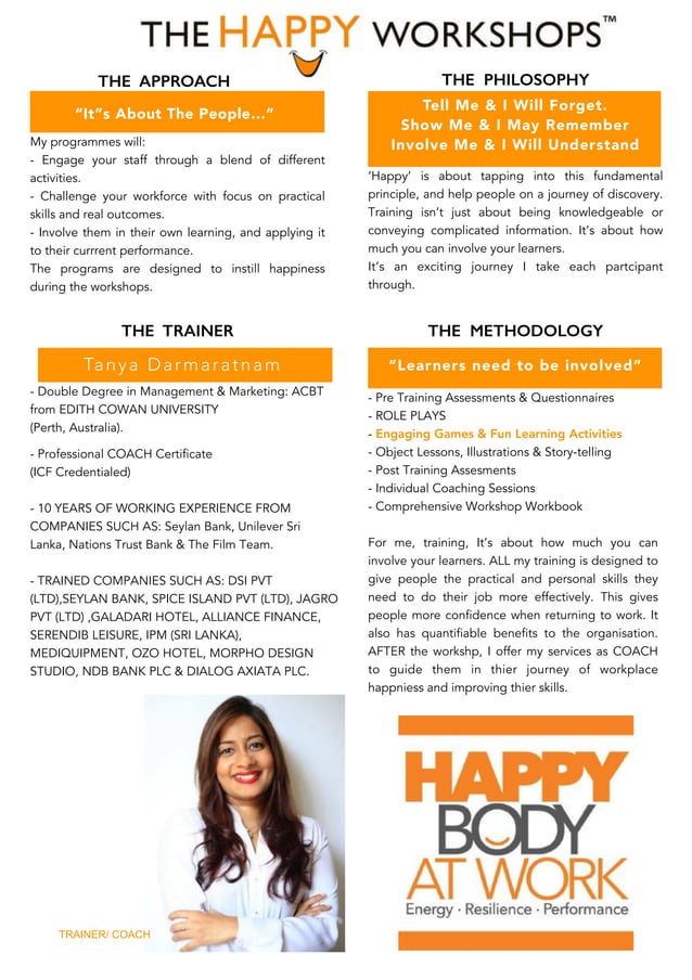 Happy Workshops. | PDF