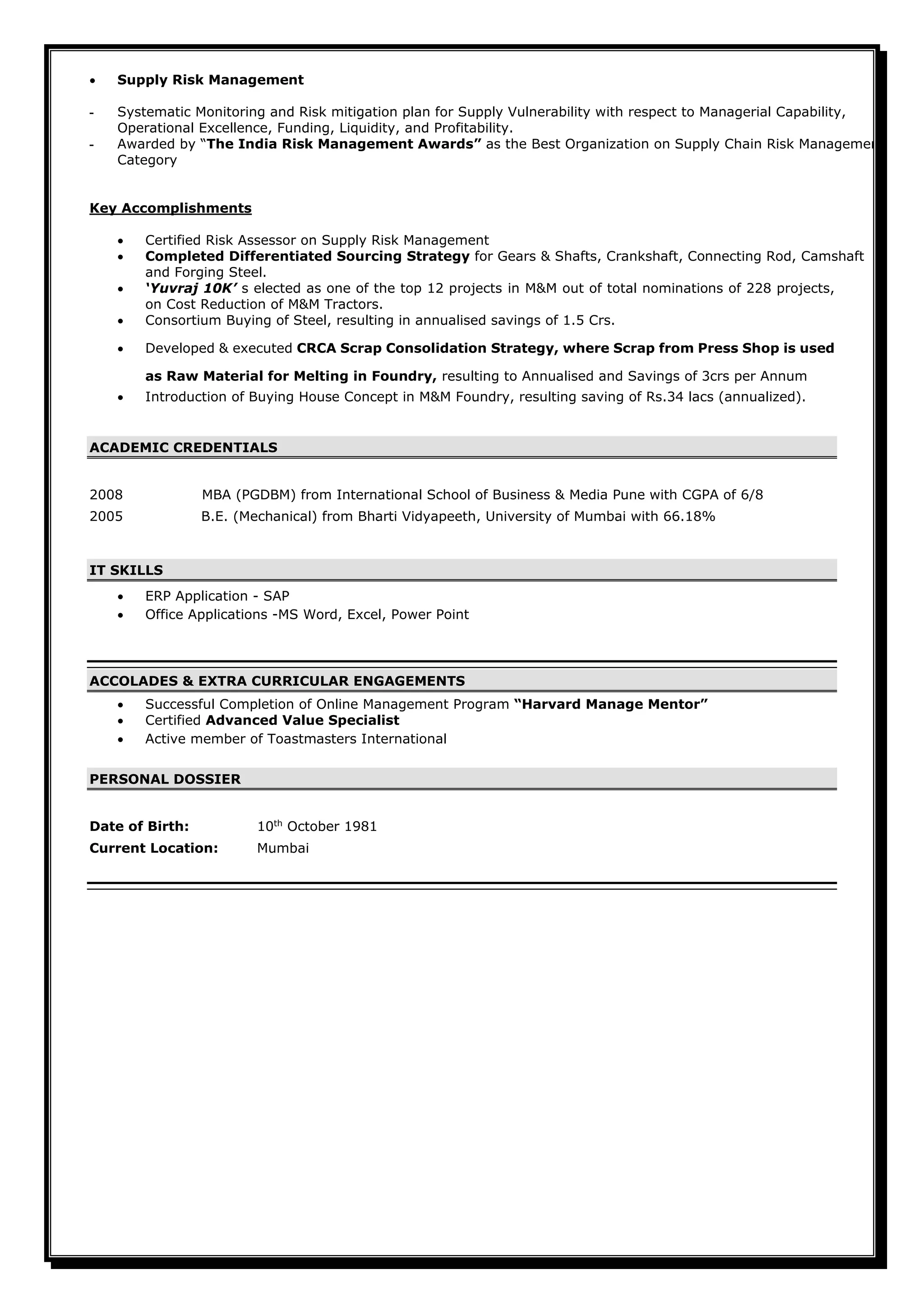 Resume_16 | PDF