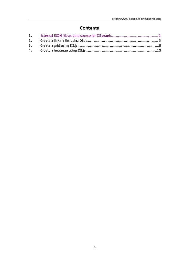 Create Graph and Grid Using D3 Library | PDF