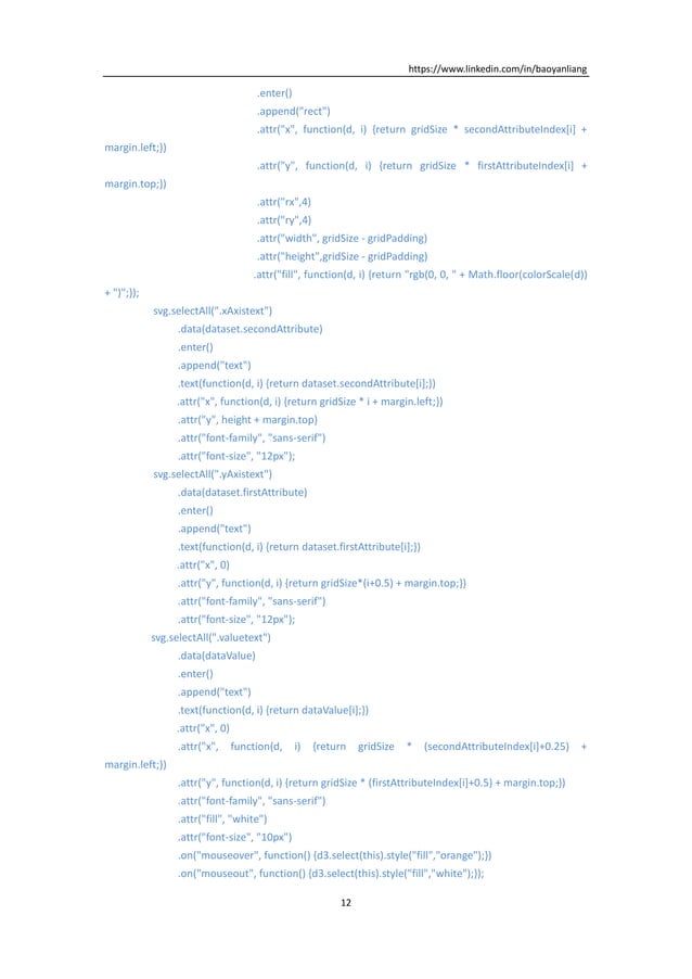 Create Graph and Grid Using D3 Library | PDF