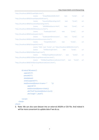 Create Graph and Grid Using D3 Library | PDF