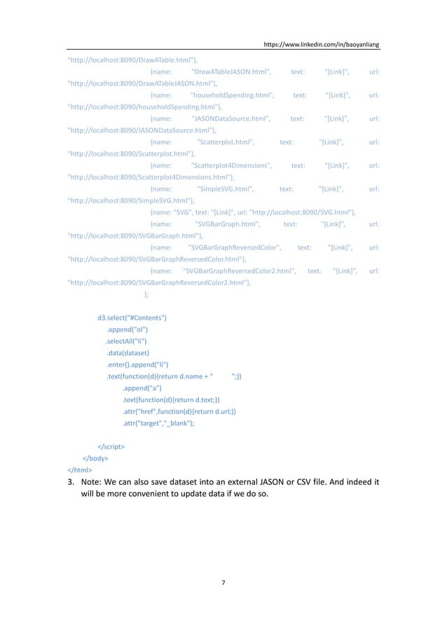 Create Graph and Grid Using D3 Library | PDF