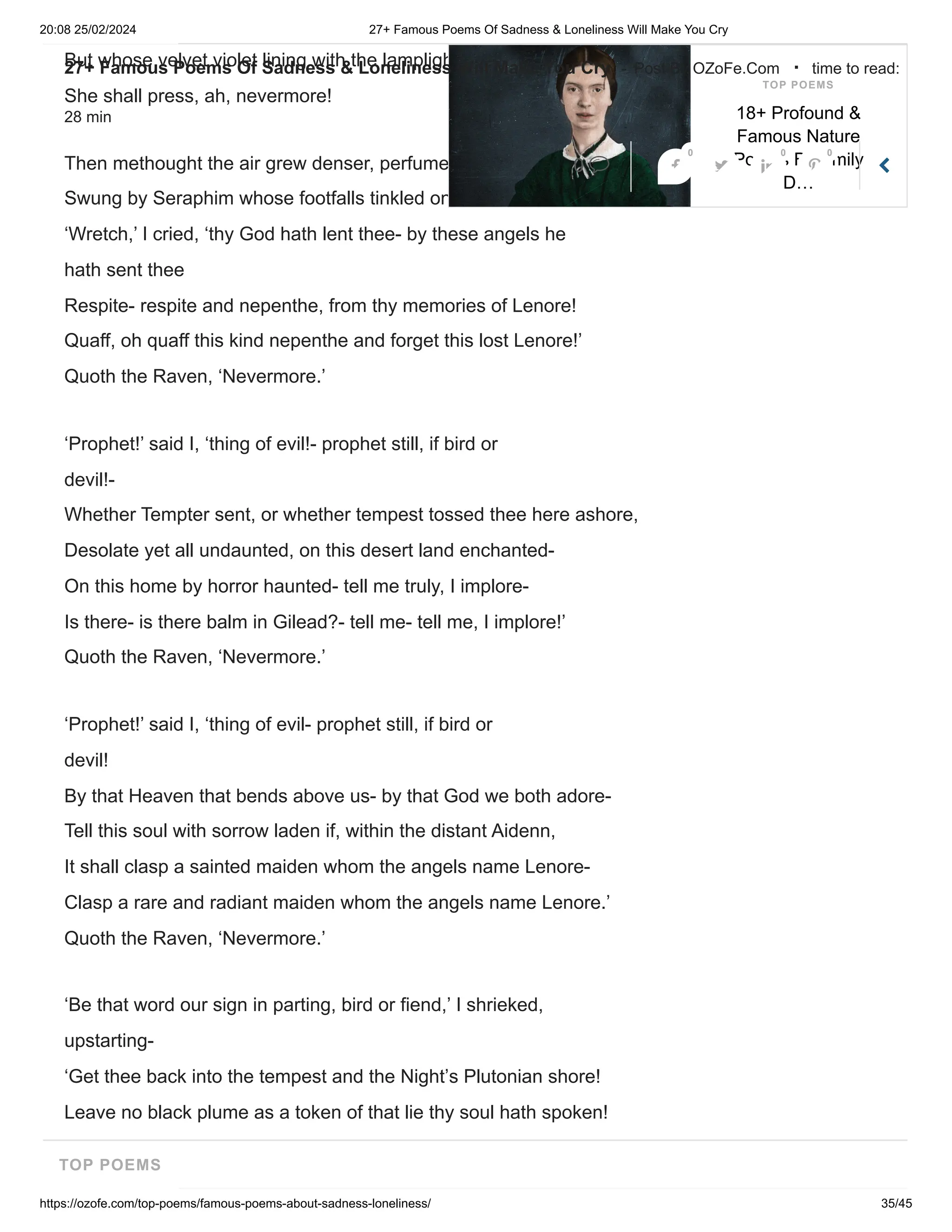 27+ Famous Poems Of Sadness & Loneliness Will Make You Cry.pdf