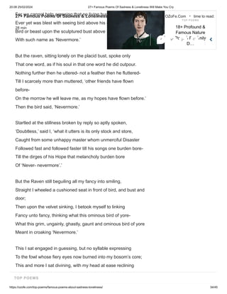 27+ Famous Poems Of Sadness & Loneliness Will Make You Cry.pdf