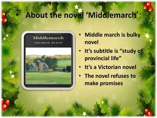 politics of relation in 'middlemarch' | PPTX