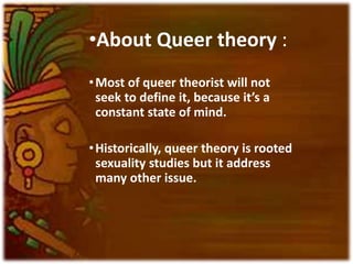 Queer theory | PPTX