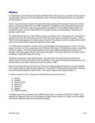 Introduction to the IBM AS/400 | PDF