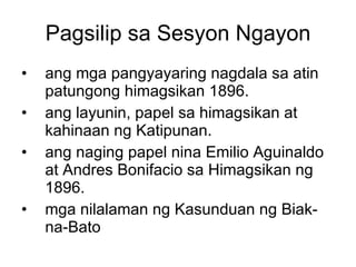Himagsikan 1896 | PPT