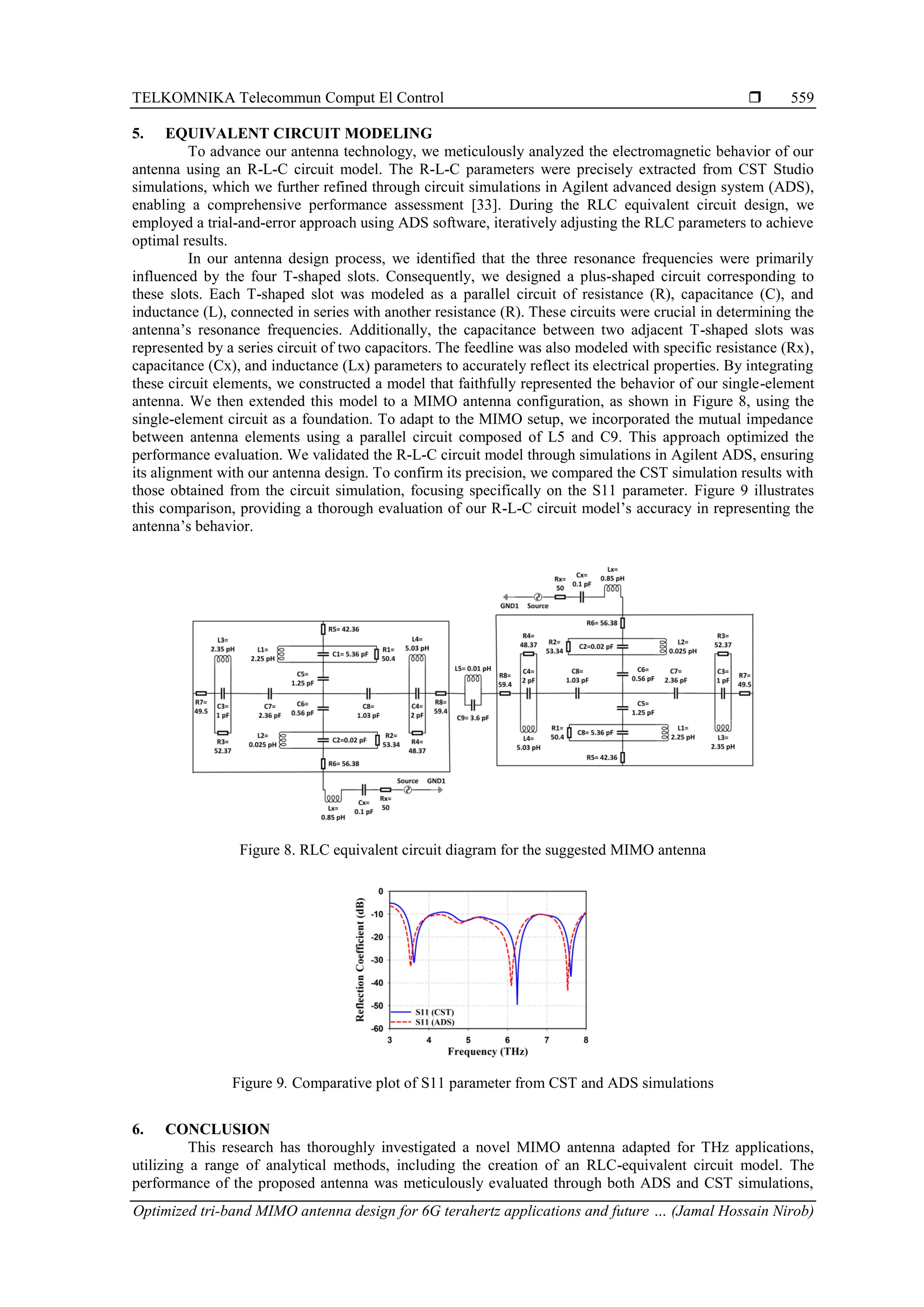 Optimized tri-band MIMO antenna design for 6G terahertz applications ...