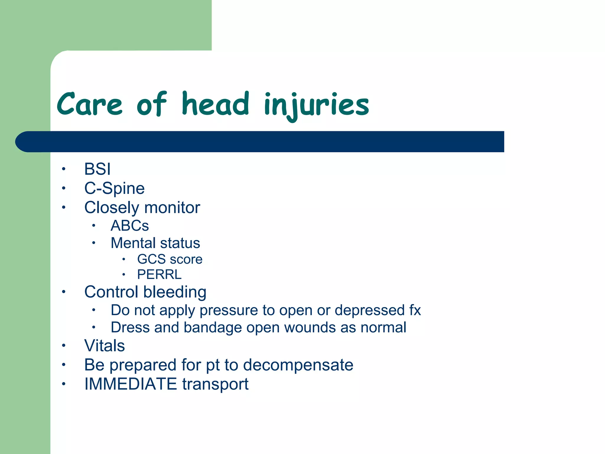 27)Injuries To The Head And Spine | PPT