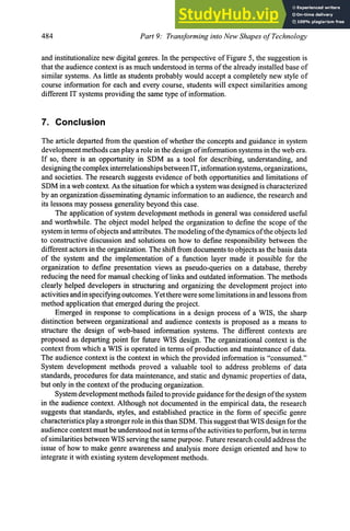 27 LIMITATIONS AND OPPORTUNITIES OF SYSTEM DEVELOPMENT METHODS IN WEB INFORMATION SYSTEM DESIGN ...