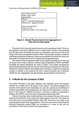 27 LIMITATIONS AND OPPORTUNITIES OF SYSTEM DEVELOPMENT METHODS IN WEB INFORMATION SYSTEM DESIGN ...