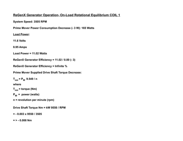 #27 MIT TESTING PROTOCOL - INFINITE EFFICIENCY ReGenX GENERATOR ...