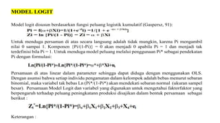 27 model logistic | PPTX