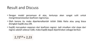 27 model logistic | PPT