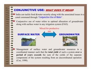 27 nov16 conjunctive_use_planning_in_a_canal_command_for_food_security | PDF