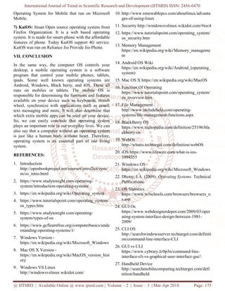 Operating System a Case Study | PDF