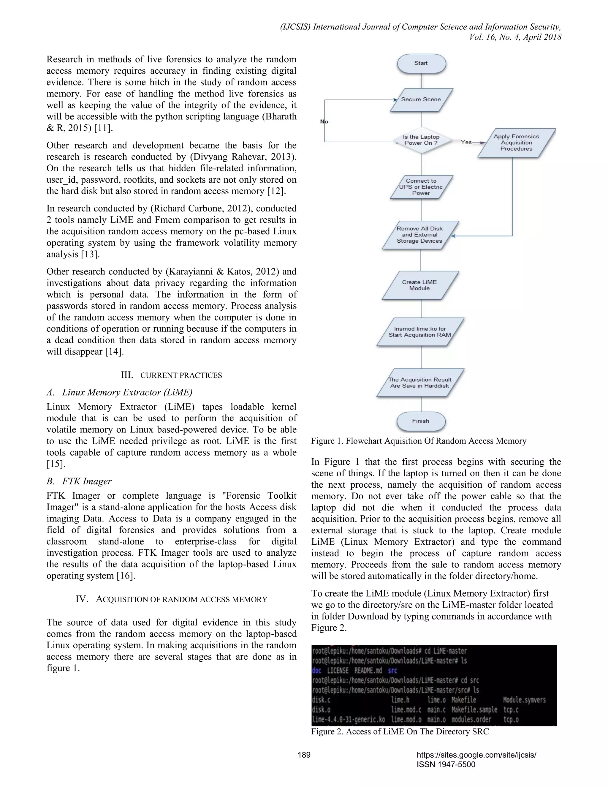 Live Forensics Analysis Method for Random Access Memory on Laptop Devices | PDF | Operating ...