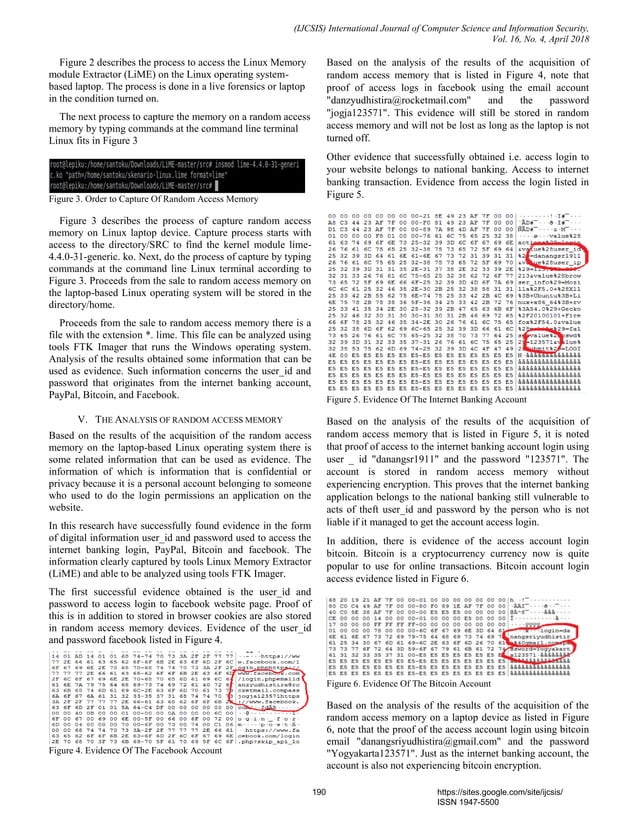 Live Forensics Analysis Method for Random Access Memory on Laptop Devices | PDF | Operating ...