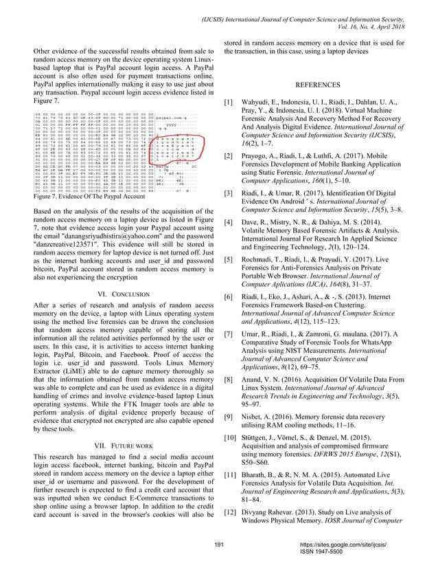 Live Forensics Analysis Method for Random Access Memory on Laptop Devices | PDF | Operating ...