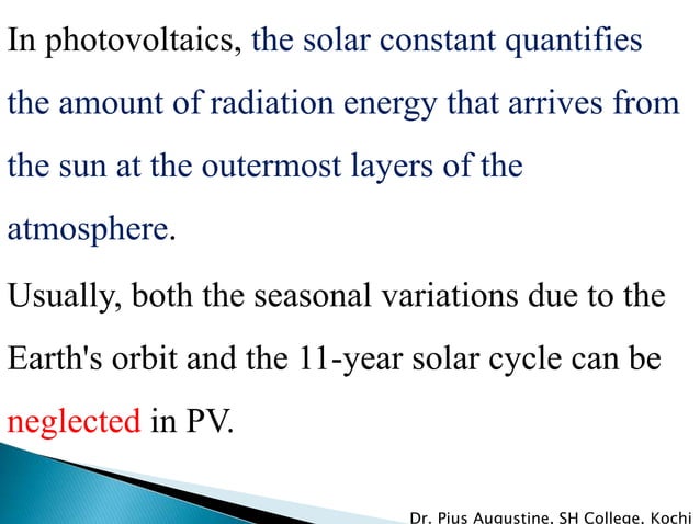 27 pius augustine solarcells | PPT