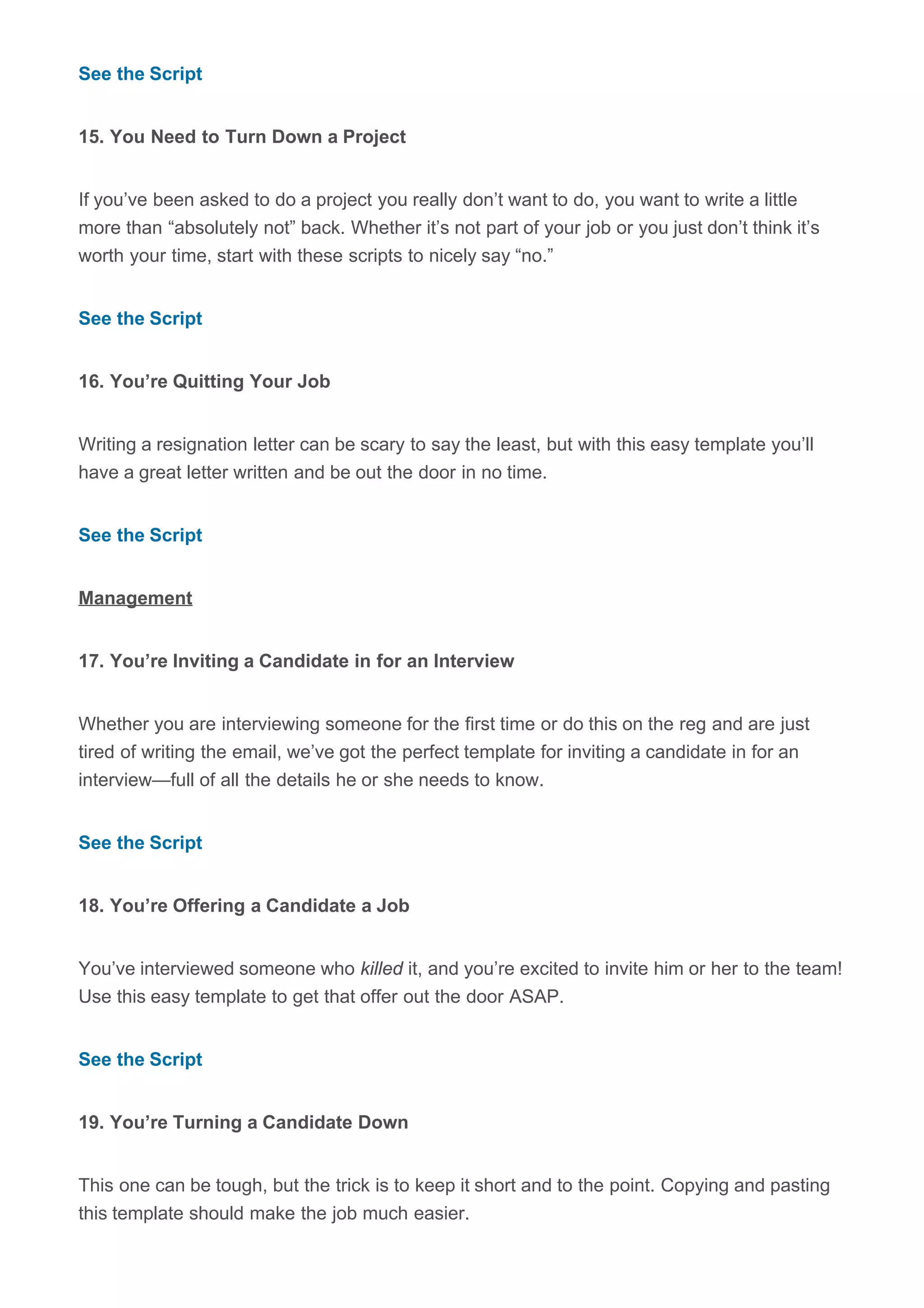 27 pre-written templates for your toughest work emails | PDF
