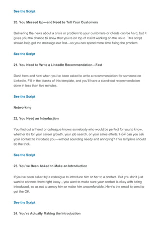 27 pre-written templates for your toughest work emails | PDF