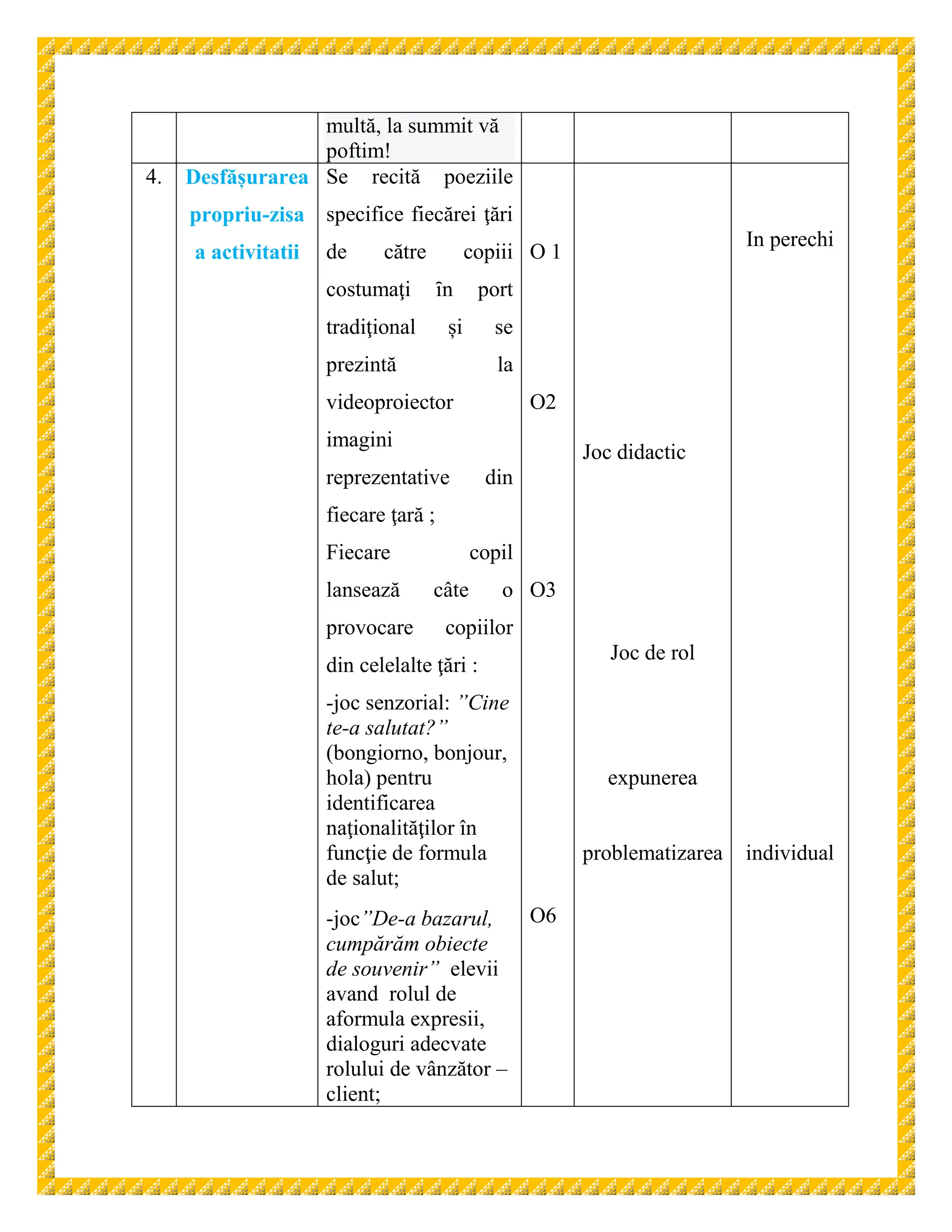 proiect de lectie Copiii din întreaga lume | DOC