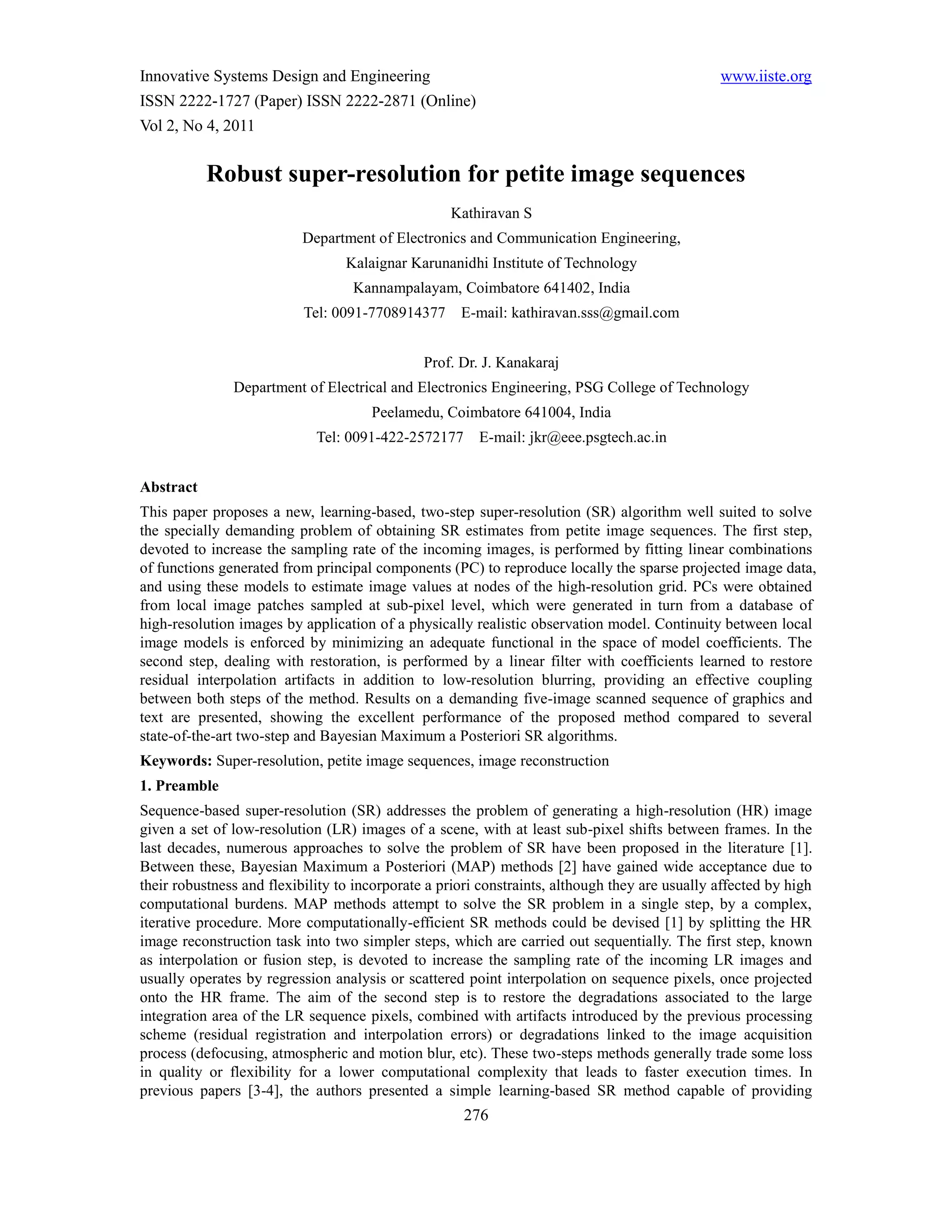 27 robust super resolution for 276-282 | PDF | Photo Editing Software | Computer Software and ...