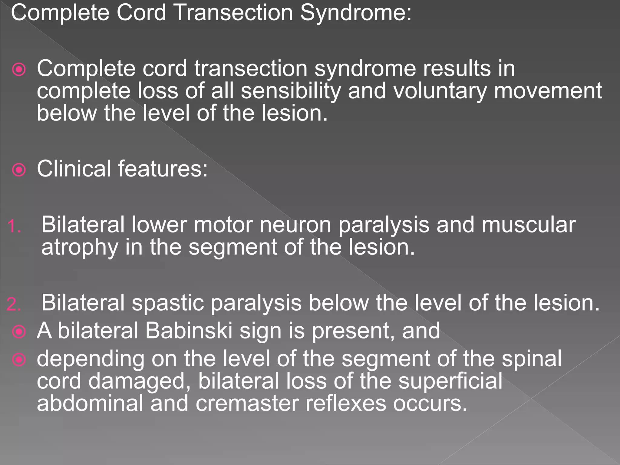 SPINAL CORD INJURY | PPTX | Death, Injury, or Military Conflict ...