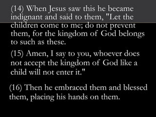 27th Sunday Gospel of ordinary time B | PPTX