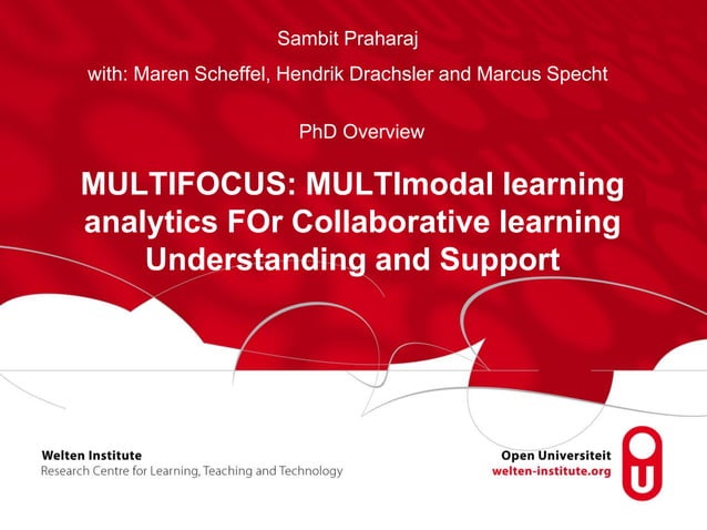 Multimodal Learning Analytics for Collaborative Learning Understanding and Support, Doctoral ...