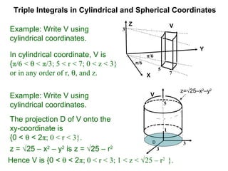 27 triple integrals in spherical and cylindrical coordinates | PPT