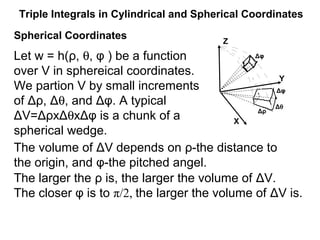 27 triple integrals in spherical and cylindrical coordinates | PPT