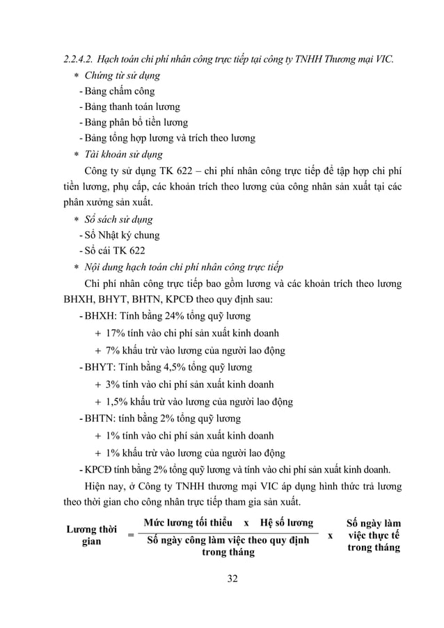 Đề tài: Kế toán chi phí sản xuất, giá thành sản phẩm tại công ty VIC | PDF