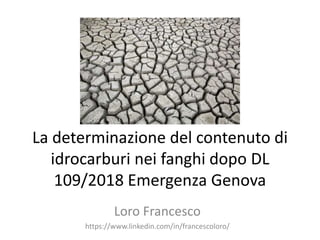 Fanghi dopo dl genova | PPTX