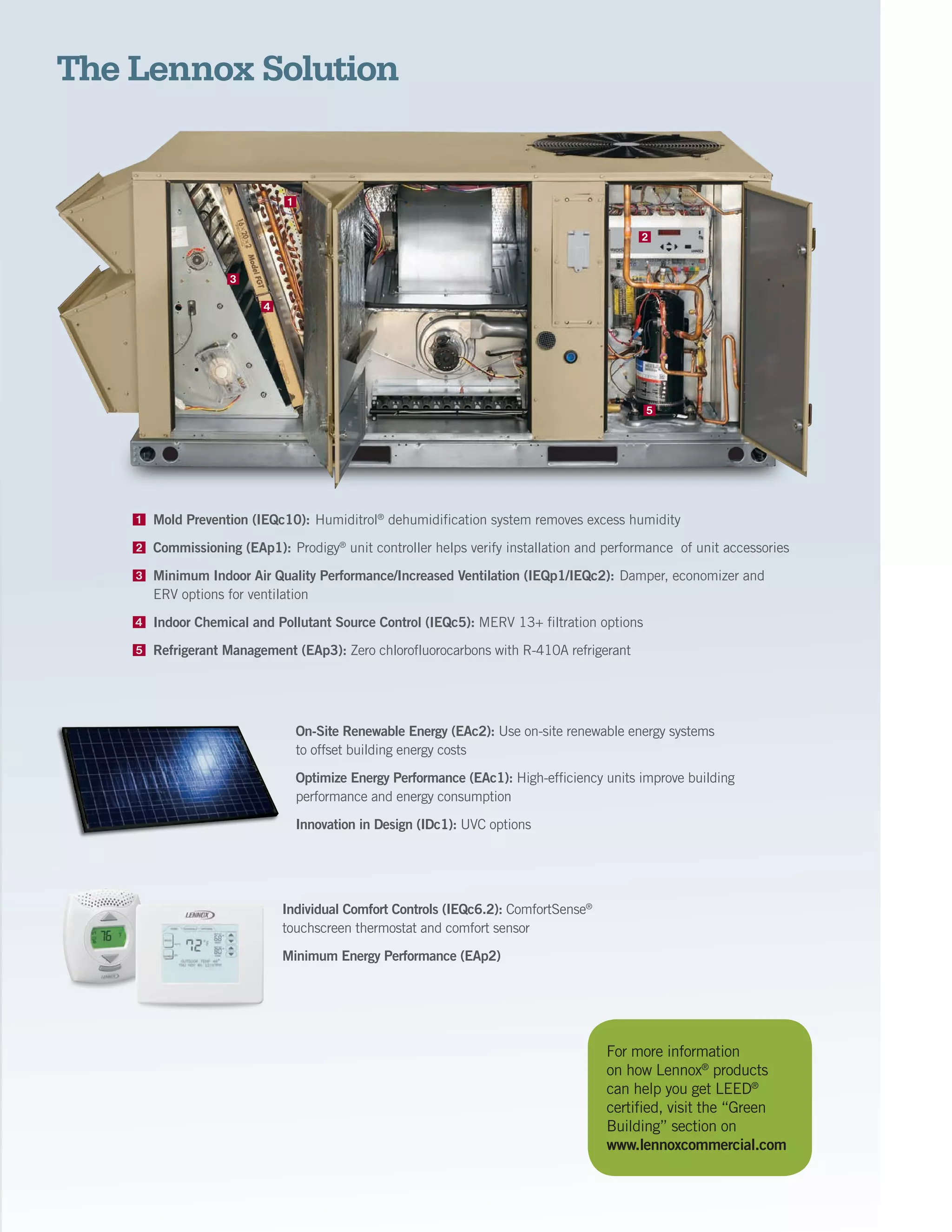 Lennox -- Helping HVAC Professionals Take the "LEED" | PDF