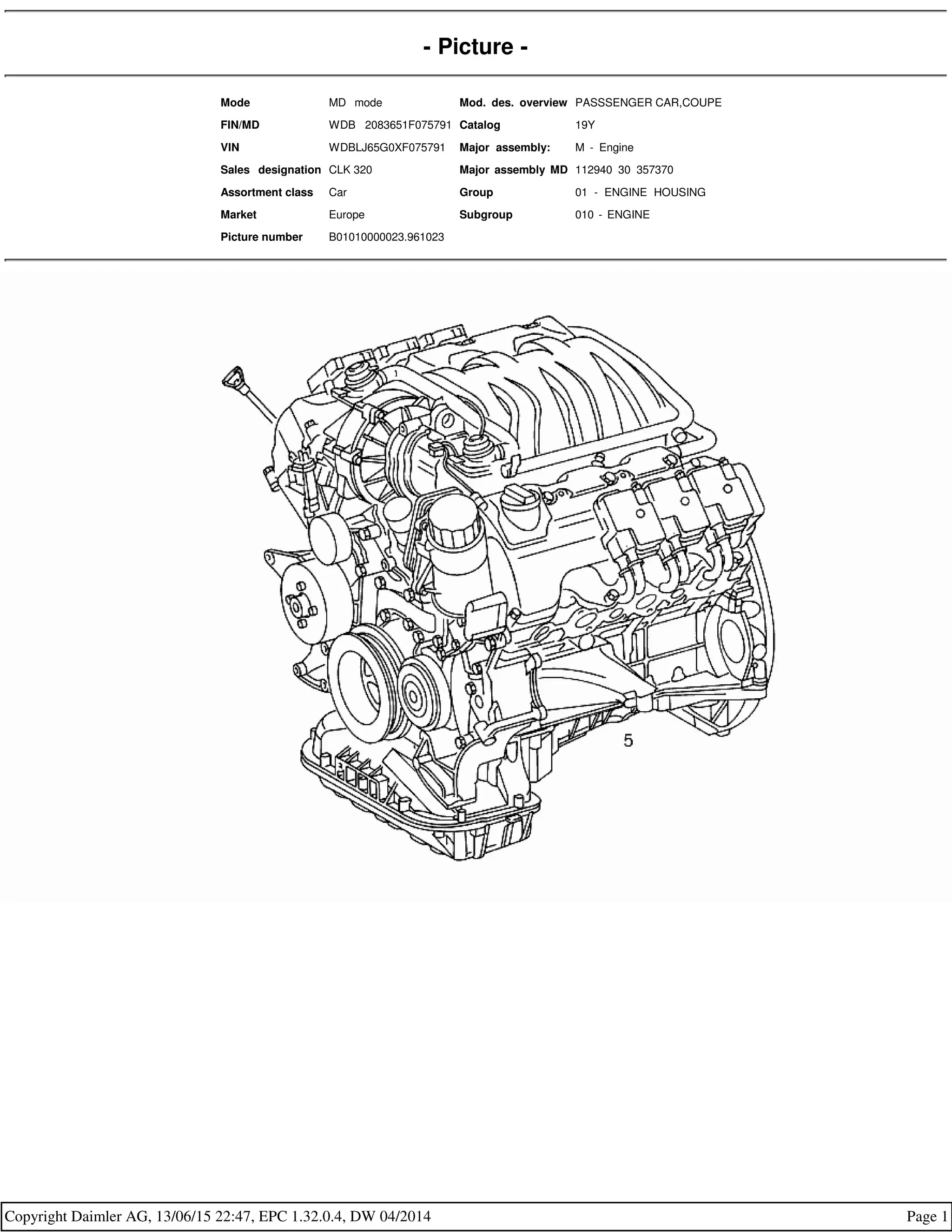 Mercedes benz m112 engine - epc | PDF
